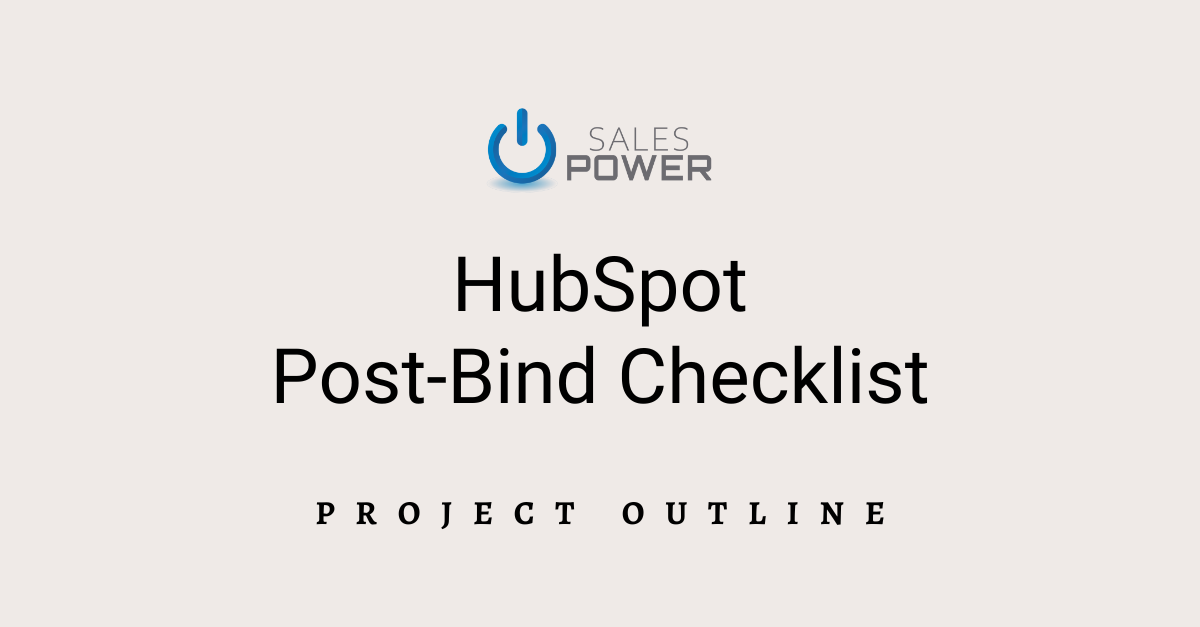 Muir Insurance Group - Post Bind Checklist - SalesPower
